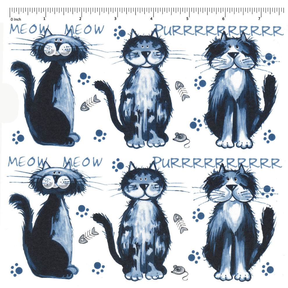 Alley Cat Wrap Wraparound 2 pc 7.75 x 3.5 Inch Overglaze Waterslide Ce ...