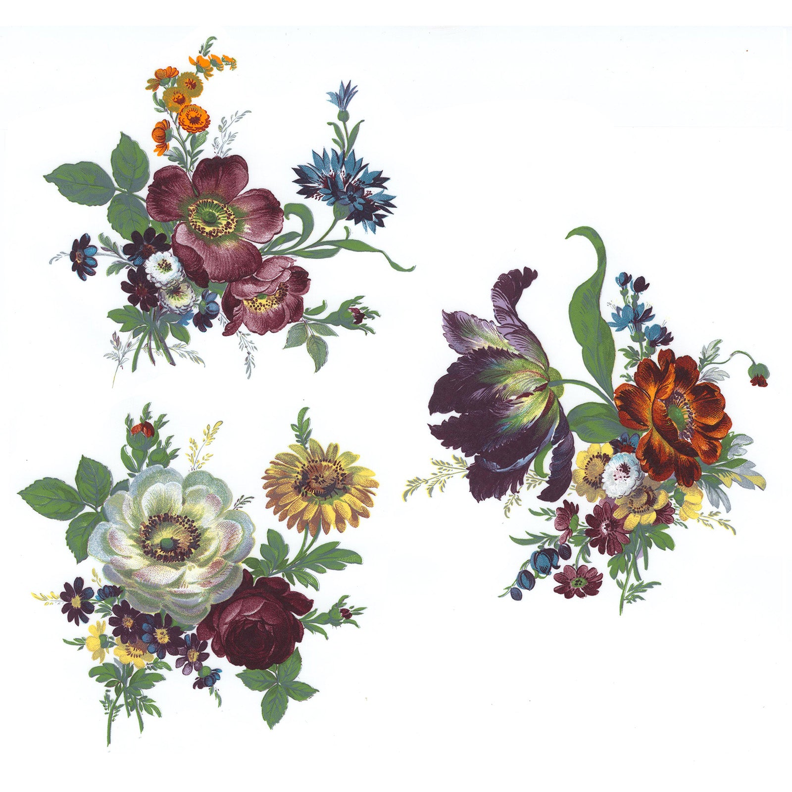 Vibrant Wildflower Flowers Overglaze Ceramic Decals – Captive Decals